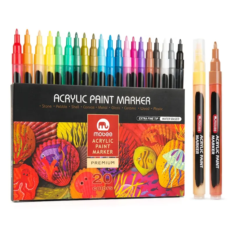 Marcadores Acrílicos Mobee Tipo Posca | 20 Colores 0.7 MM – Fun At Home ...